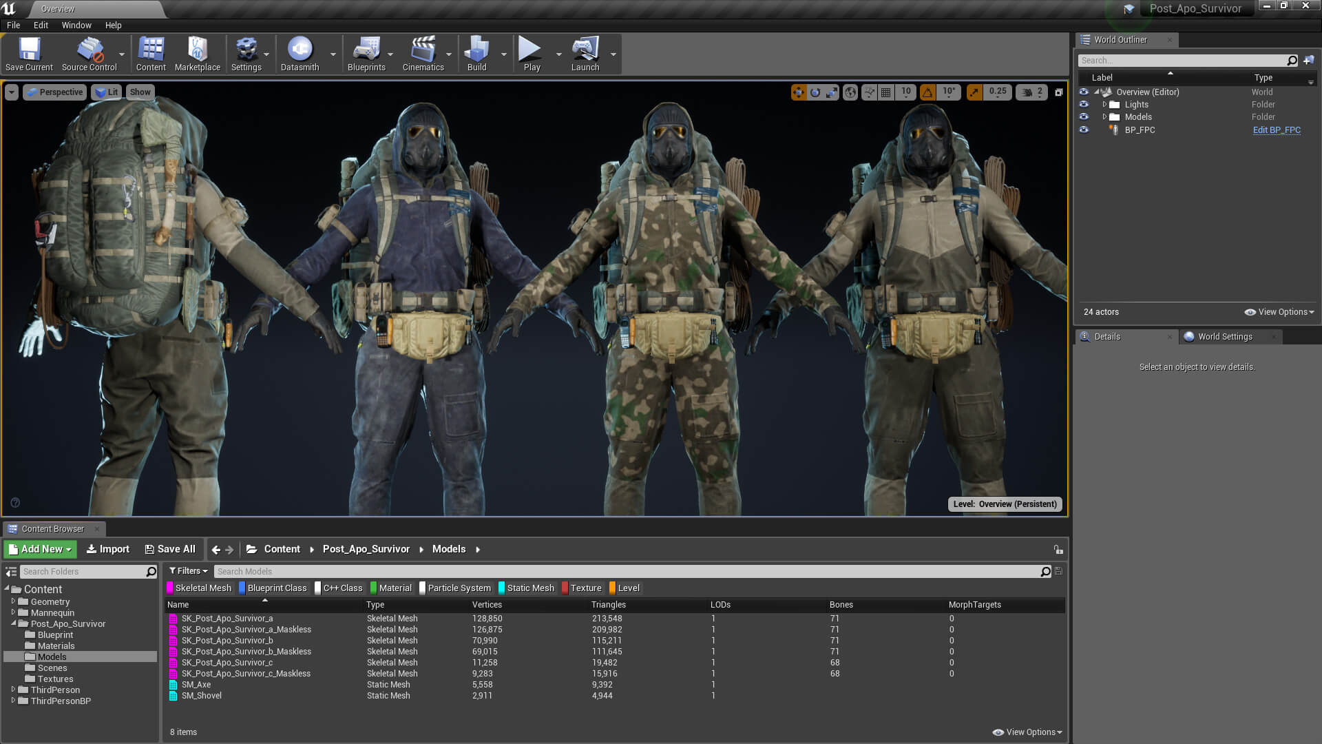 Post Apocalyptic Survivor - 3D Model by TH Studio