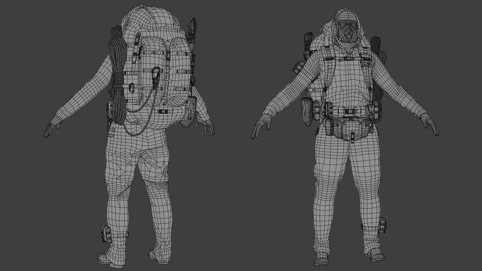 Post Apocalyptic Survivor - 3D Model by TH Studio