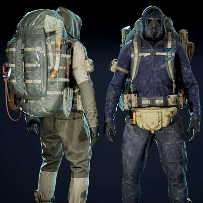 Post Apocalyptic Survivor - 3D Model by TH Studio