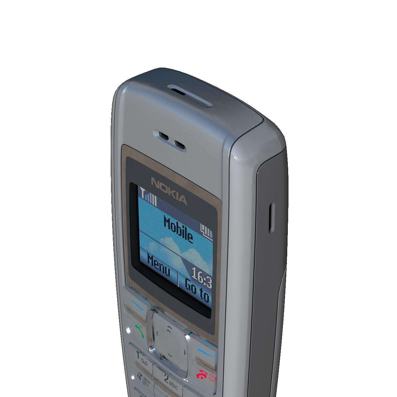 Nokia 1600 Silver - 3D Model by The_Djon