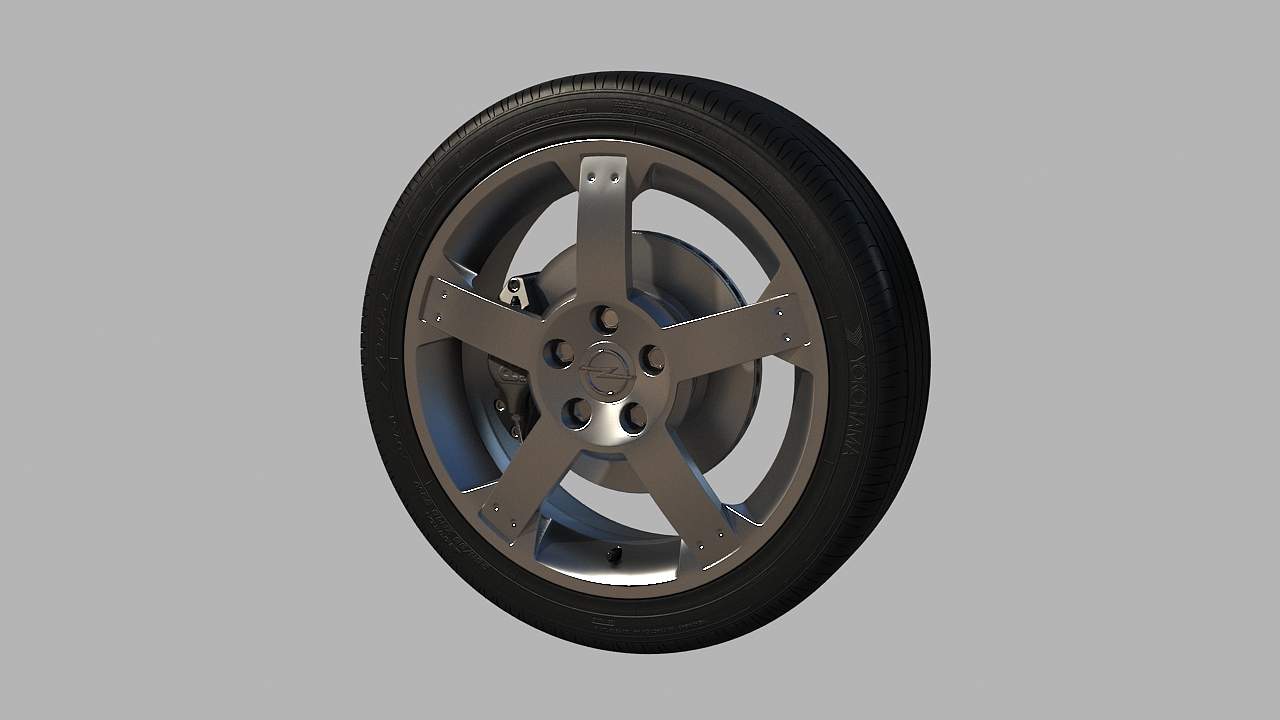 Opel Speedster Wheel - 3D Model by The_Djon