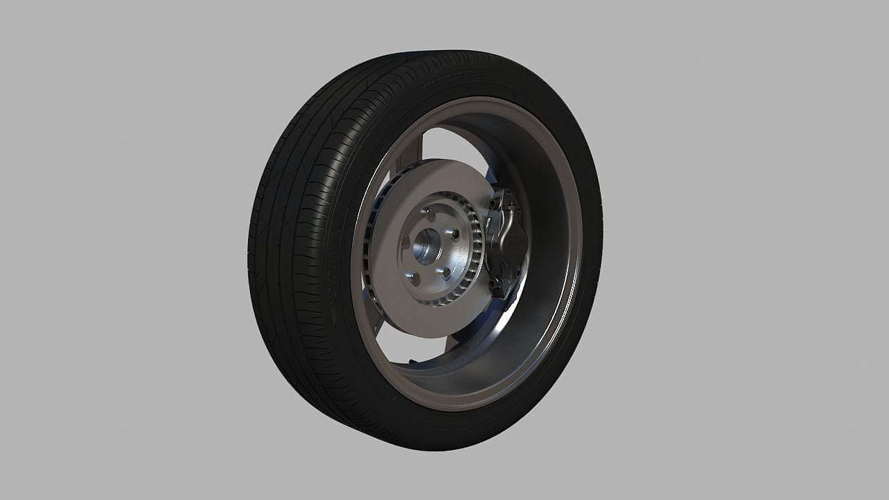 Opel Speedster Wheel - 3D Model by The_Djon