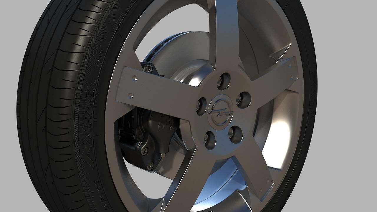 Opel Speedster Wheel - 3D Model by The_Djon