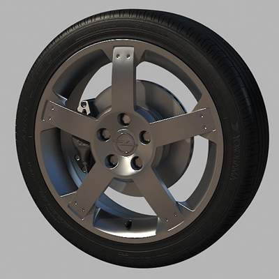 Opel Speedster Wheel - 3D Model by The_Djon