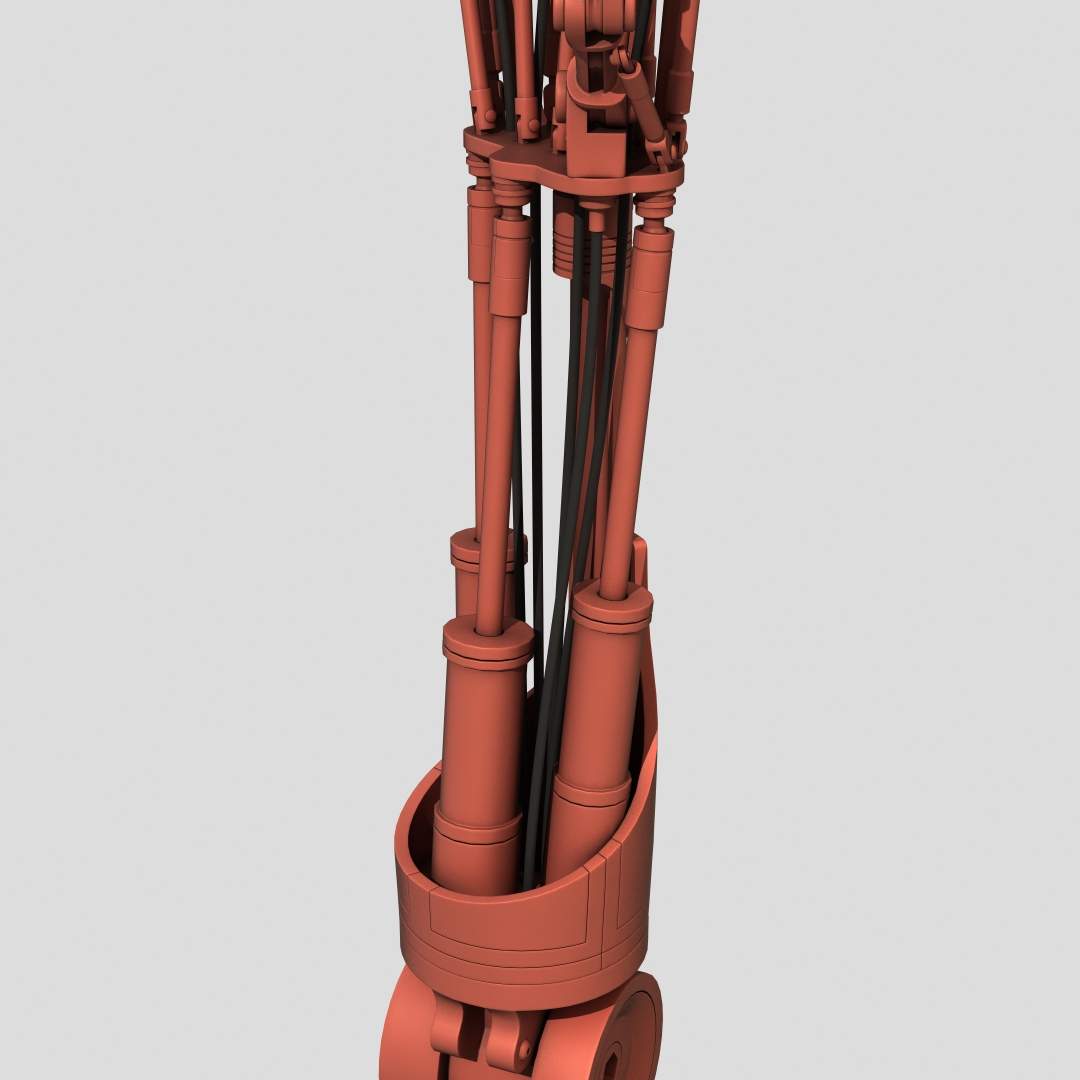 Terminator T-800 Endoarm 3D Model by The_Djon