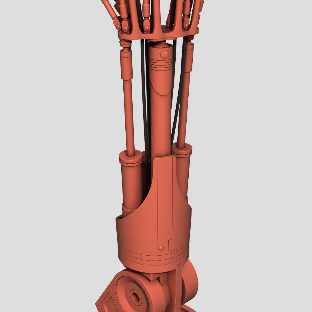 Terminator T-800 Endoarm 3D Model by The_Djon