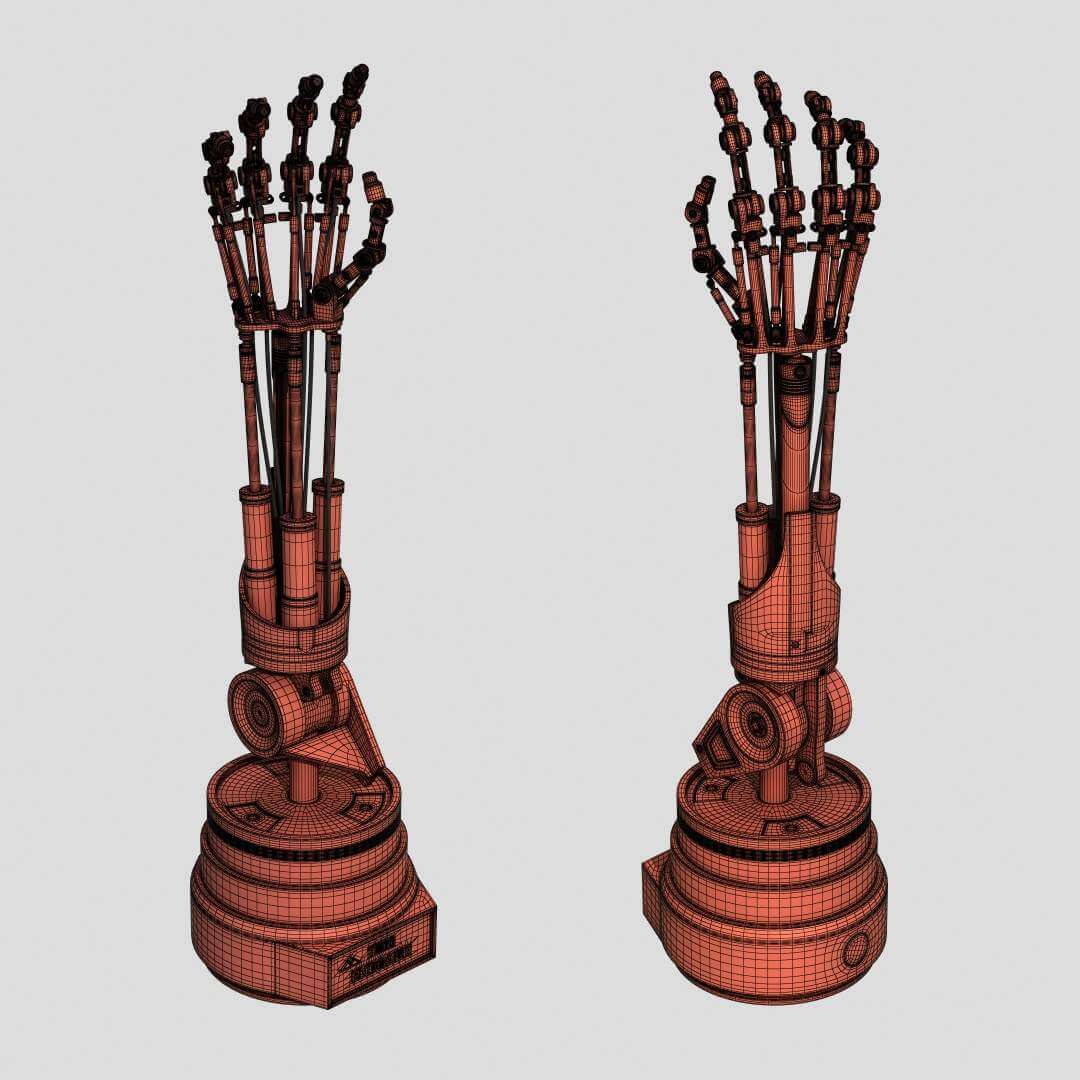 Terminator T-800 Endoarm 3D Model by The_Djon