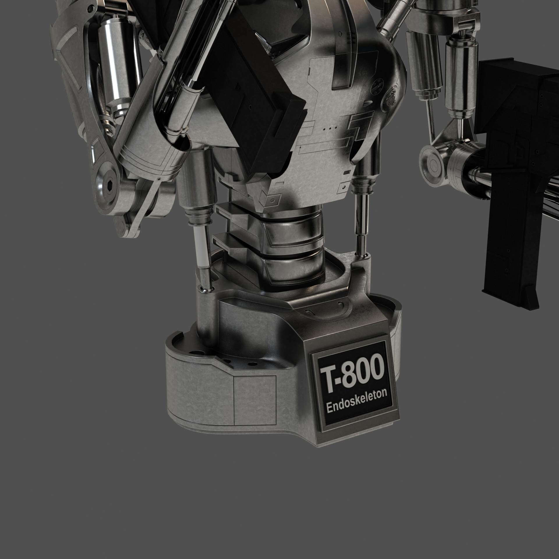 Terminator T-800 Endoskeleton Bust 3D Model by The_Djon