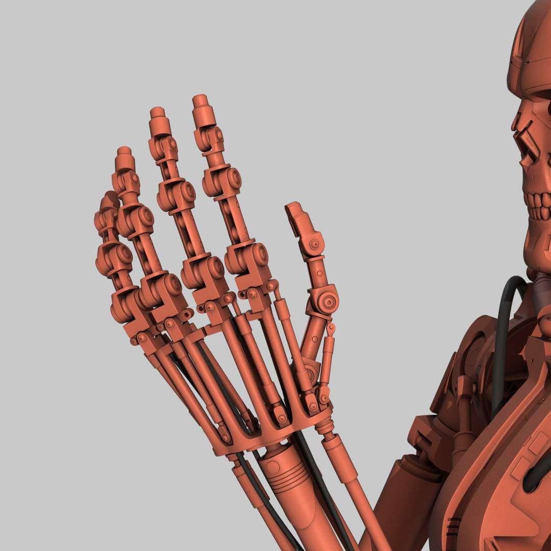 Terminator T-800 Endoskeleton 3D Model by The_Djon
