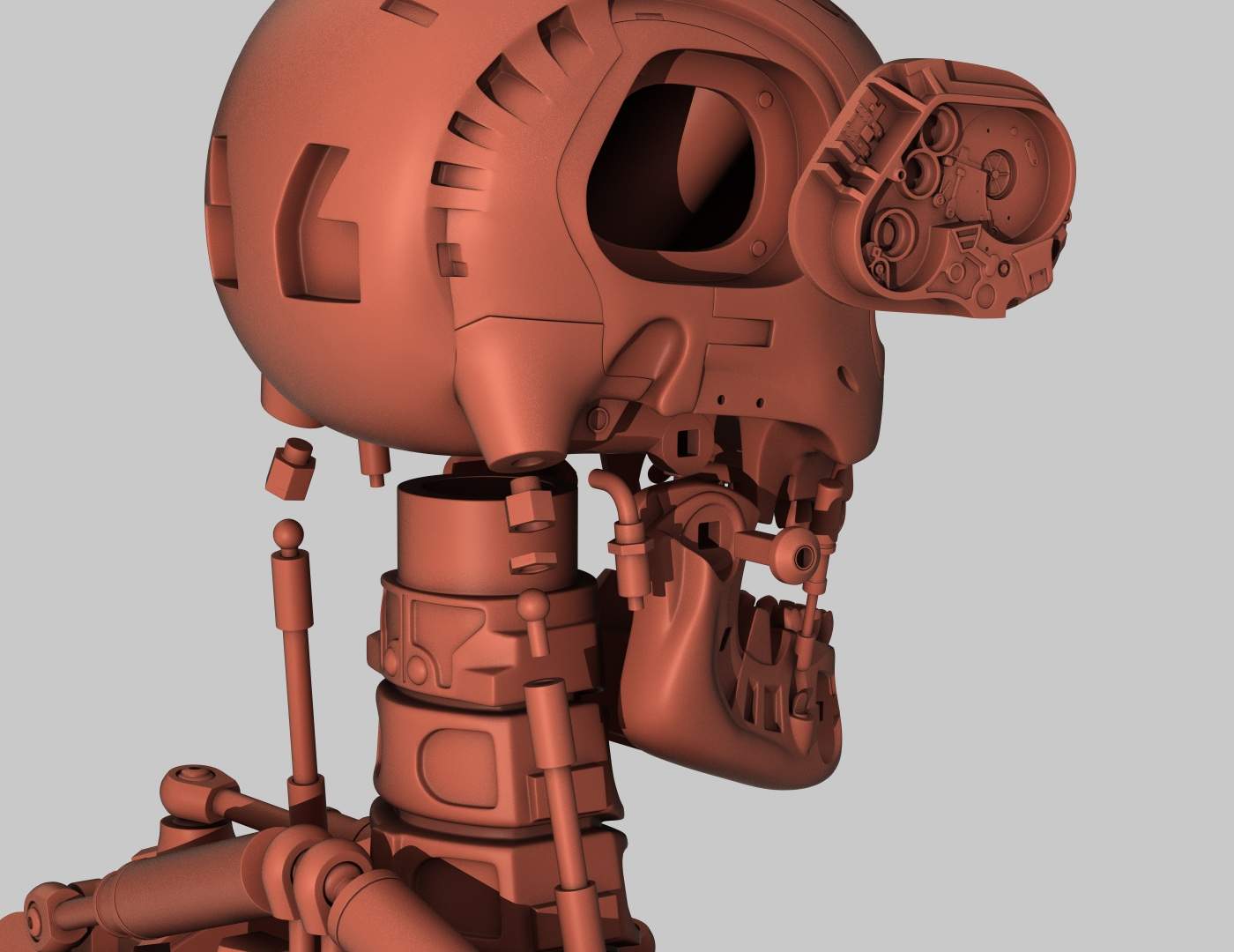 Terminator T-800 Endoskeleton 3D Model by The_Djon