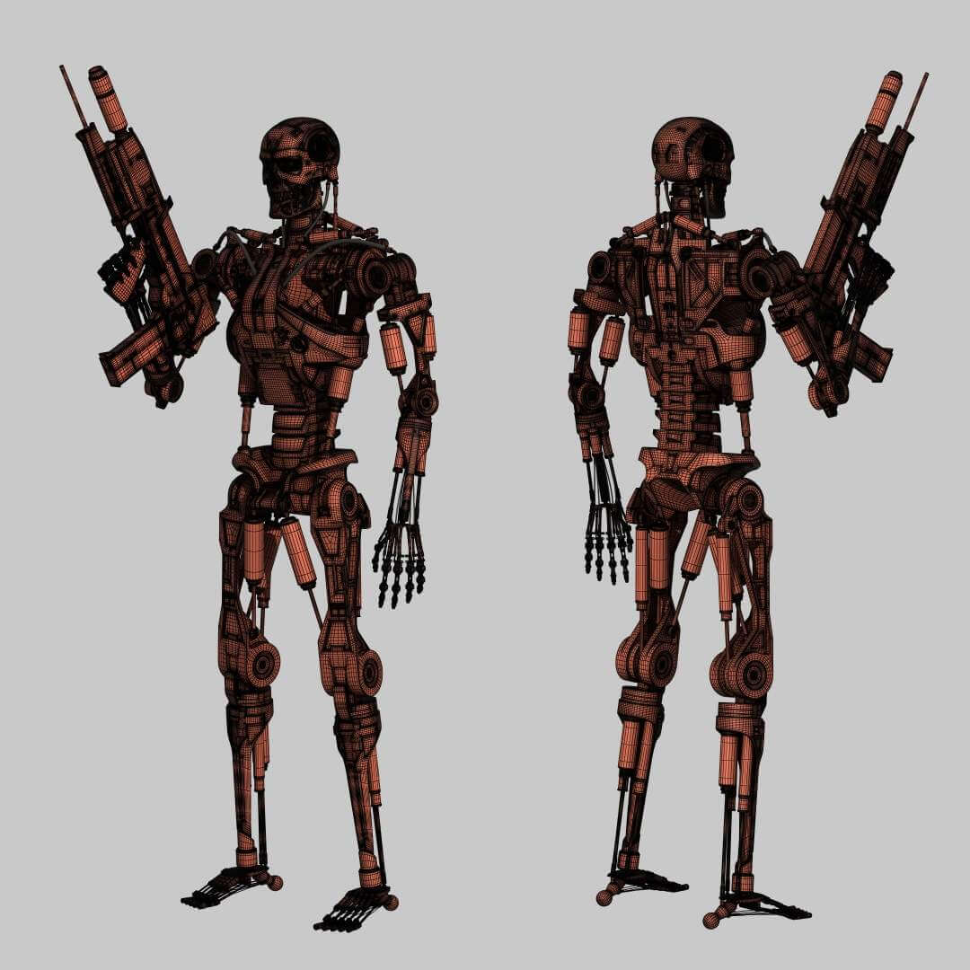 Terminator T-800 Endoskeleton 3D Model by The_Djon