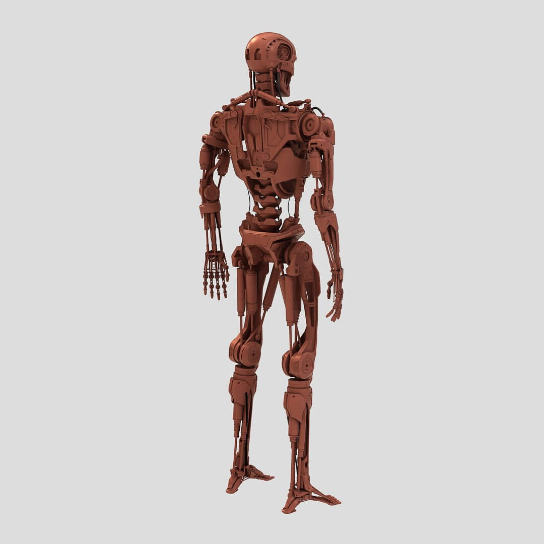 Terminator T-800 Genisys Endoskeleton 3D Model by The_Djon