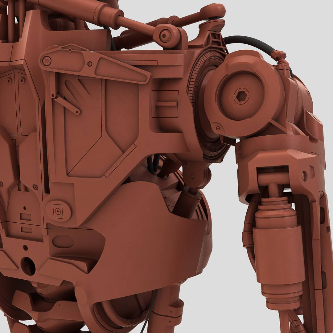 Terminator T-800 Genisys Endoskeleton 3D Model by The_Djon