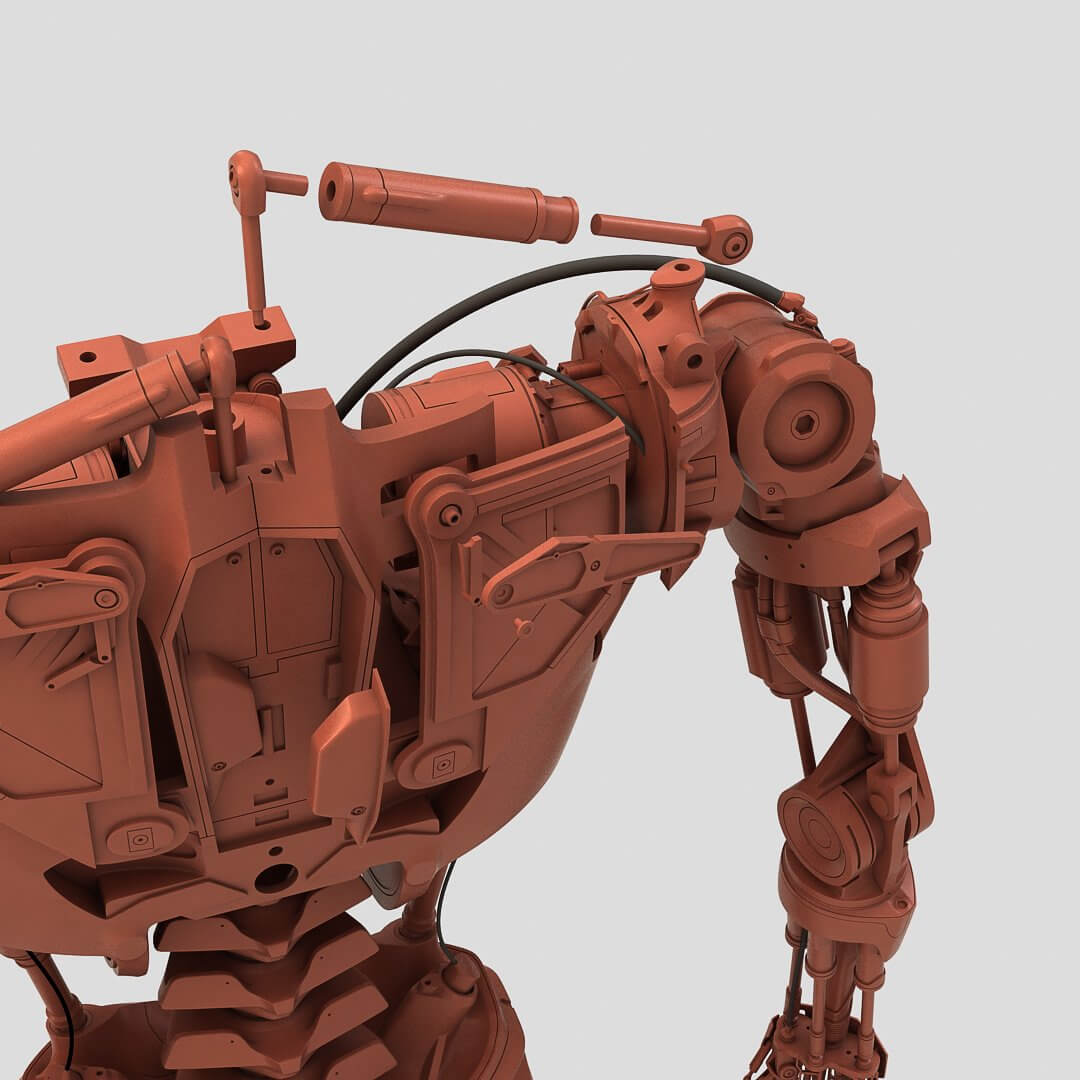 Terminator T-800 Genisys Endoskeleton 3D Model by The_Djon