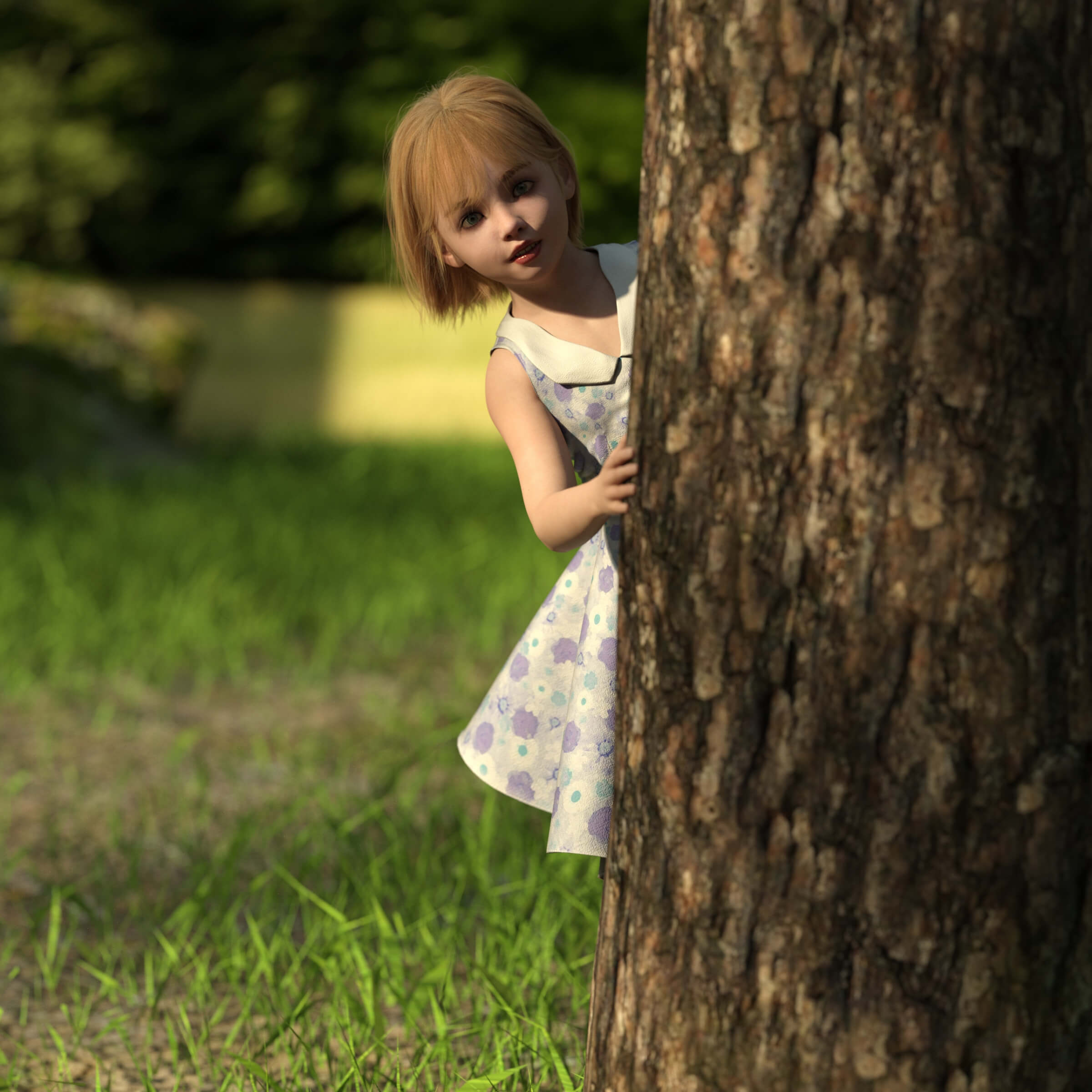 Anya 3D Render, Digital Art by The hawk