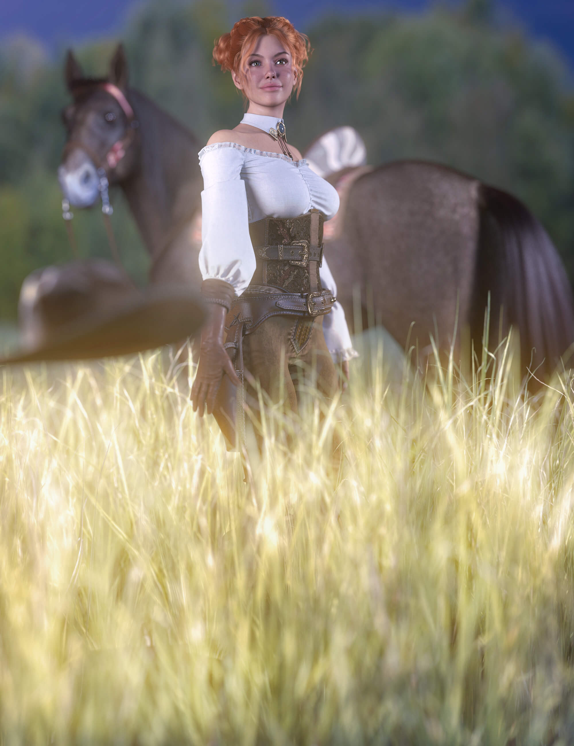 Calamity Jane 3D Render, Digital Art by the joker of spades