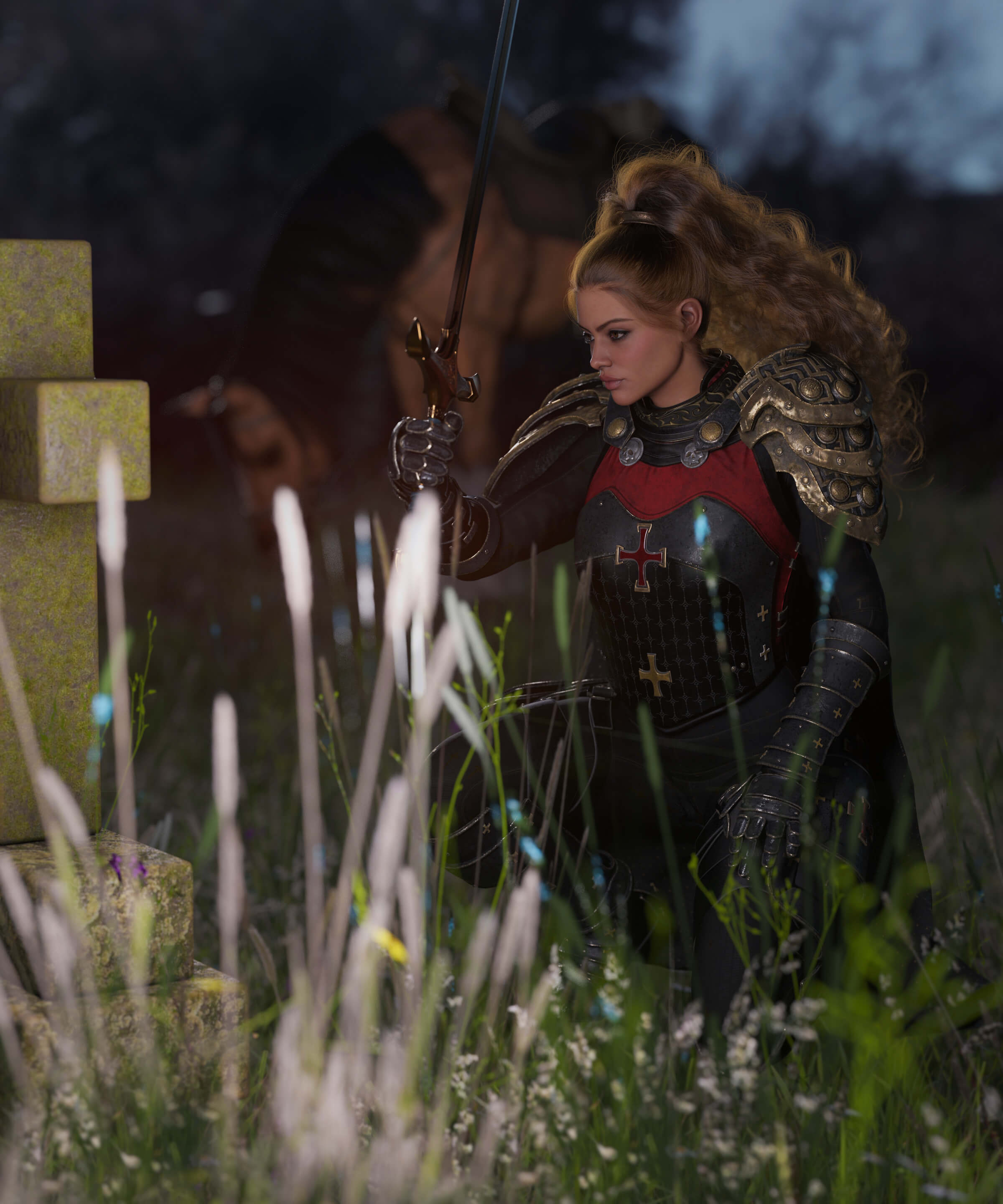 In Honor of Fallen Souls 3D Render by the joker of spades