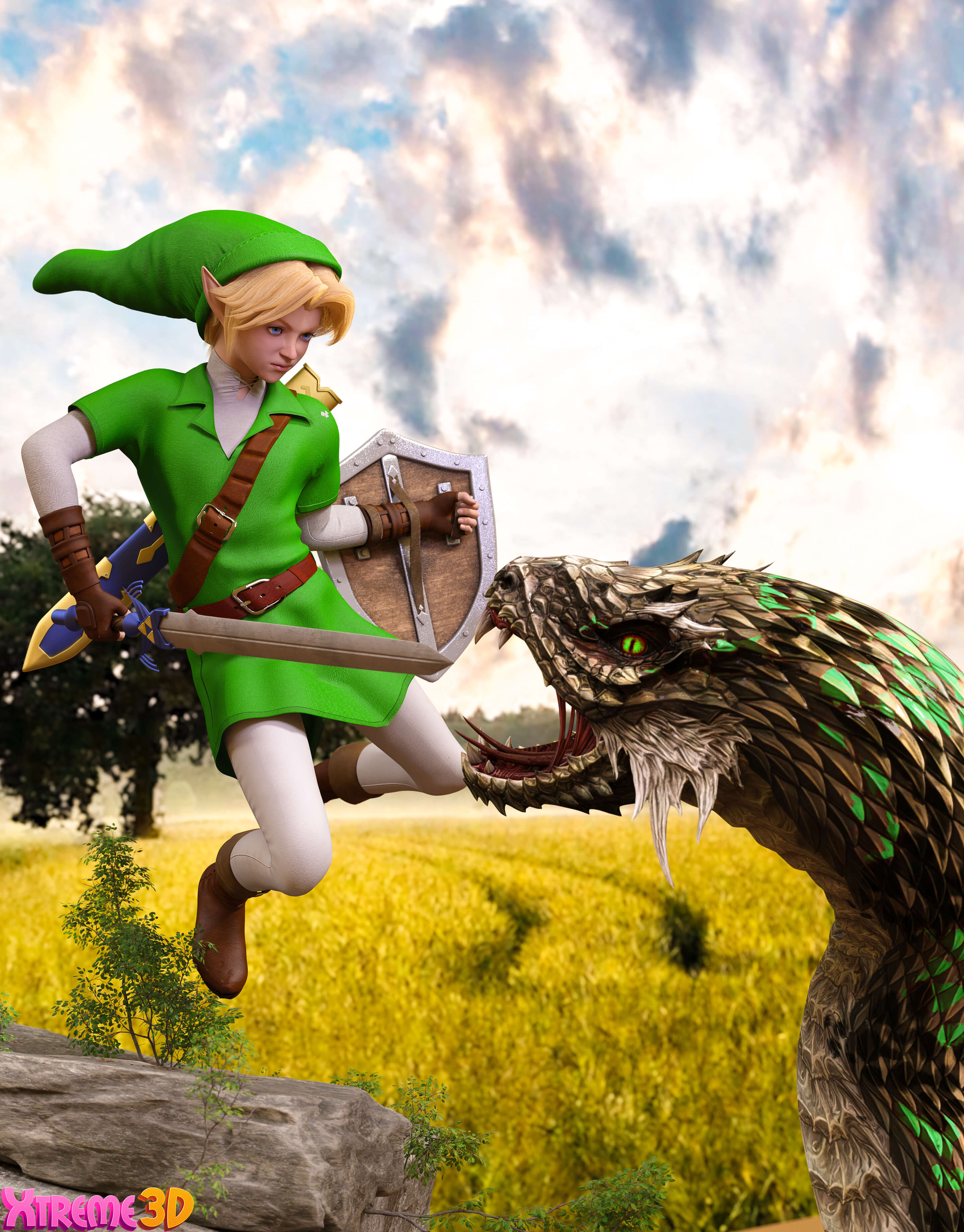 Ocarina Of Time 3d Art