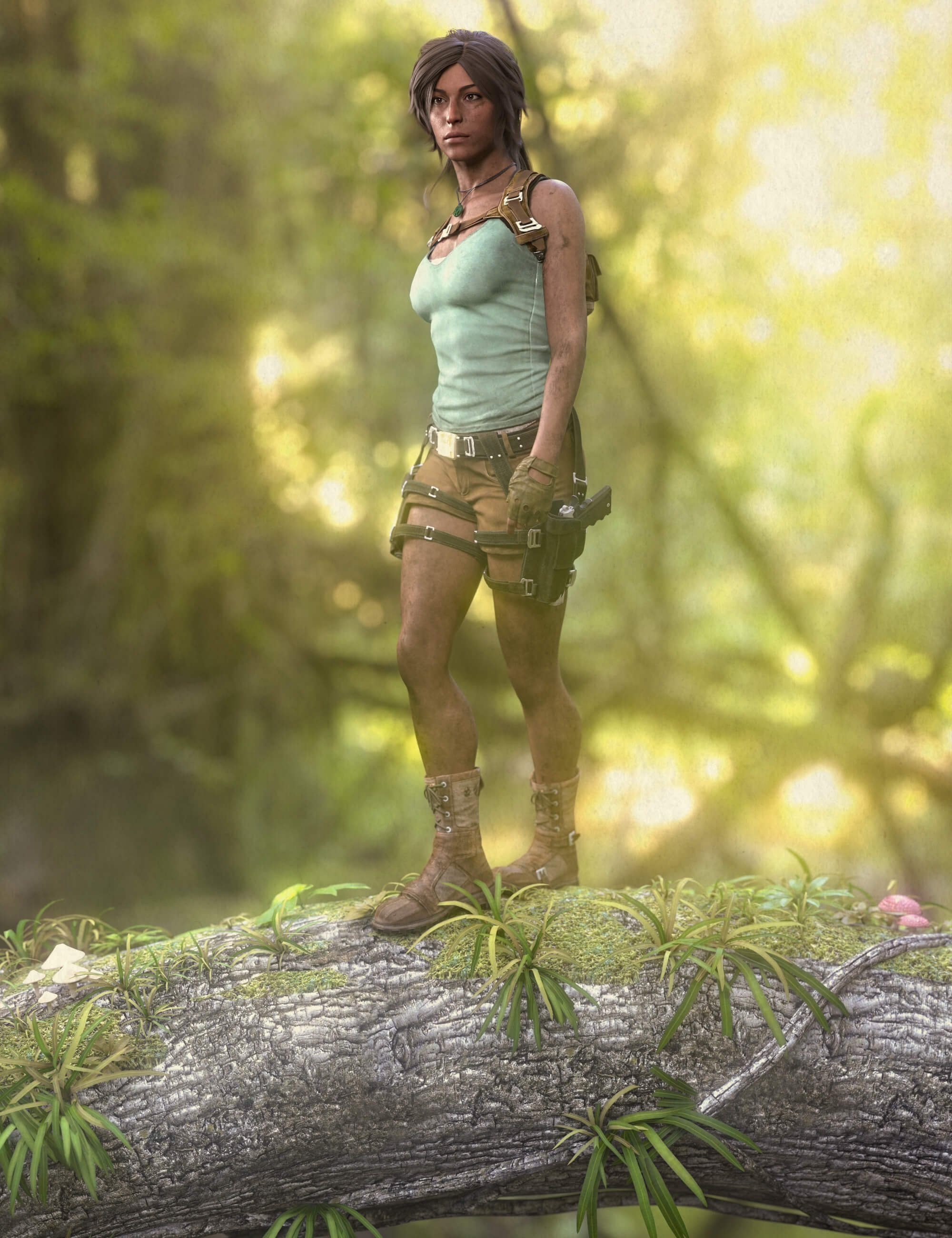 The Legend of Lara Croft 3D Render by the joker of spades