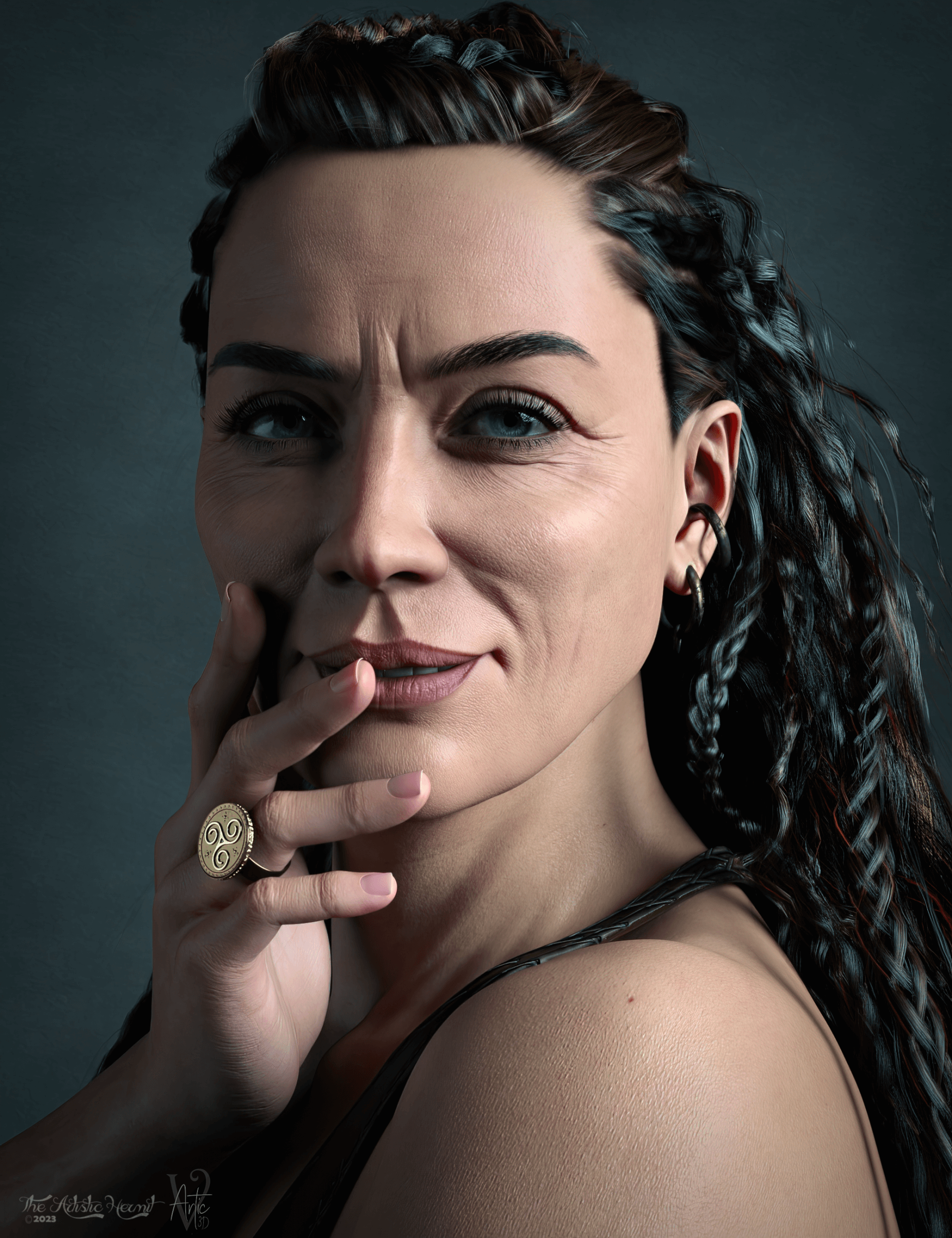 Edith 3D Render, Digital Art by TheArtisticHermit