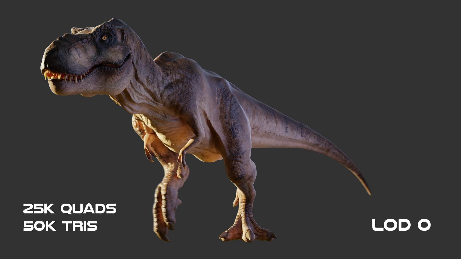 Jurassic Park Tyrannosaurus Rex - 3D Model by TheBartArt