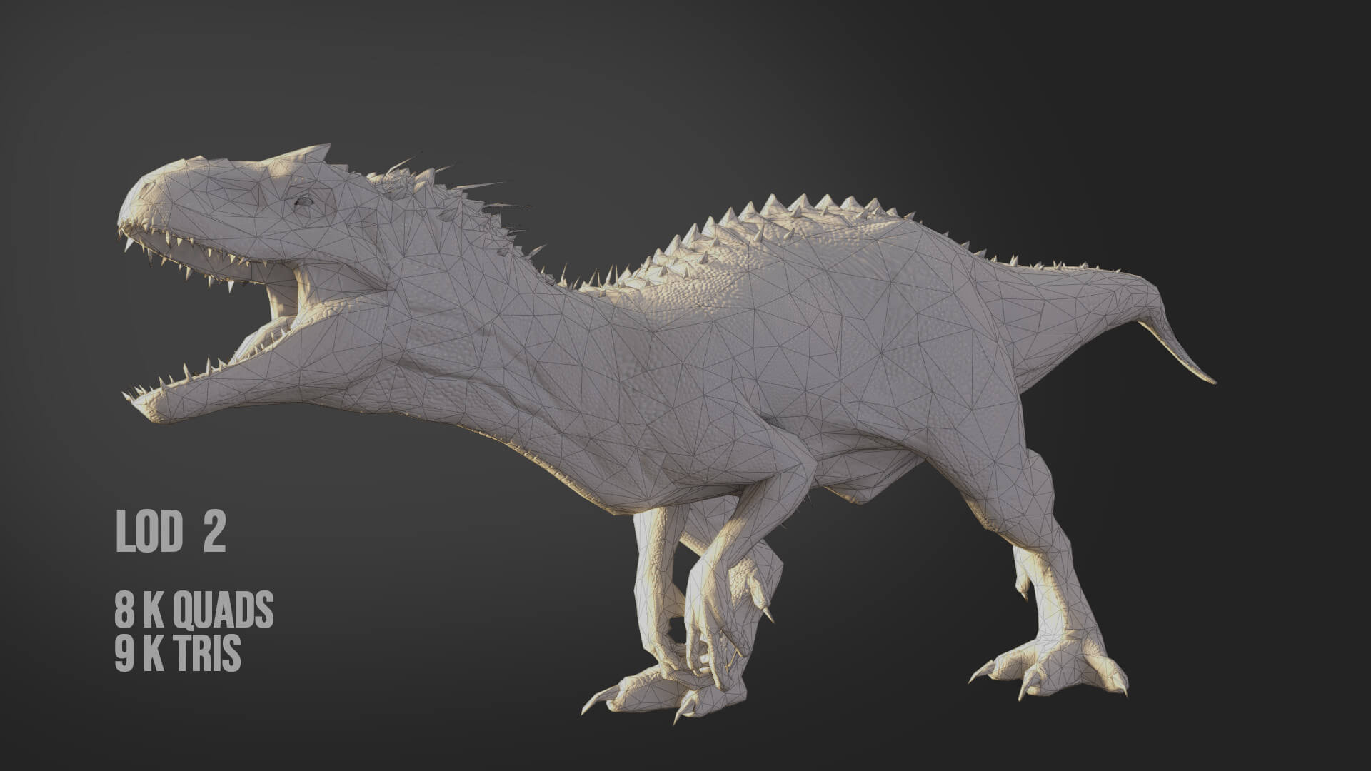 Jurassic World Park Indominus Rex - 3D Model by TheBartArt
