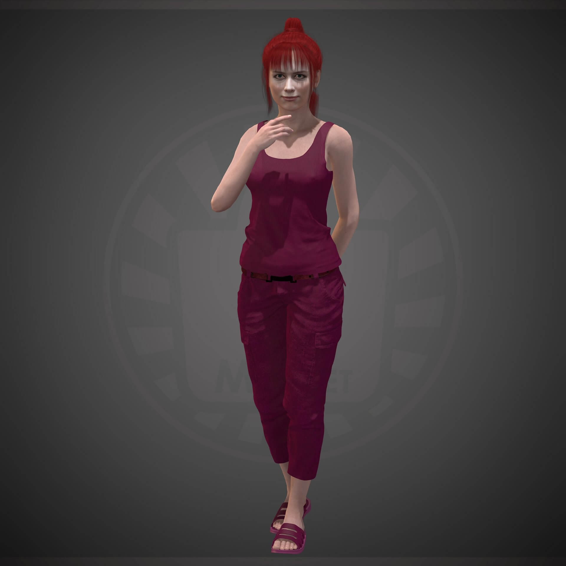 Adeline Meier - 3D Model by TheBeachMarket