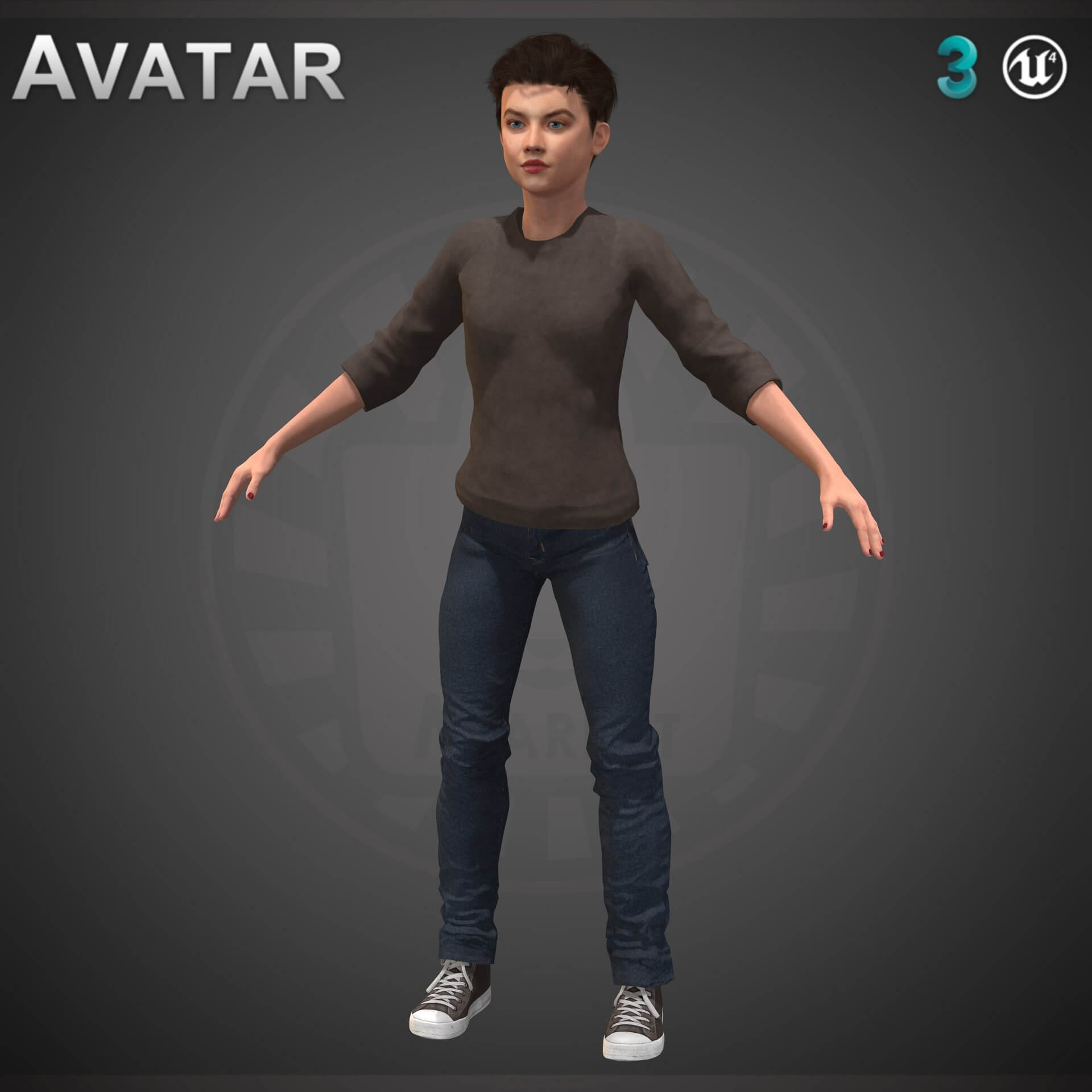 Amy Gaines - 3D Model by TheBeachMarket