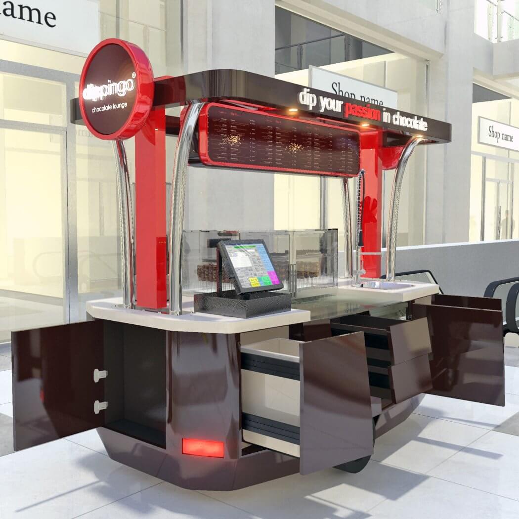 Chocolate Fountain Cart - 3D Model by TheBeachMarket