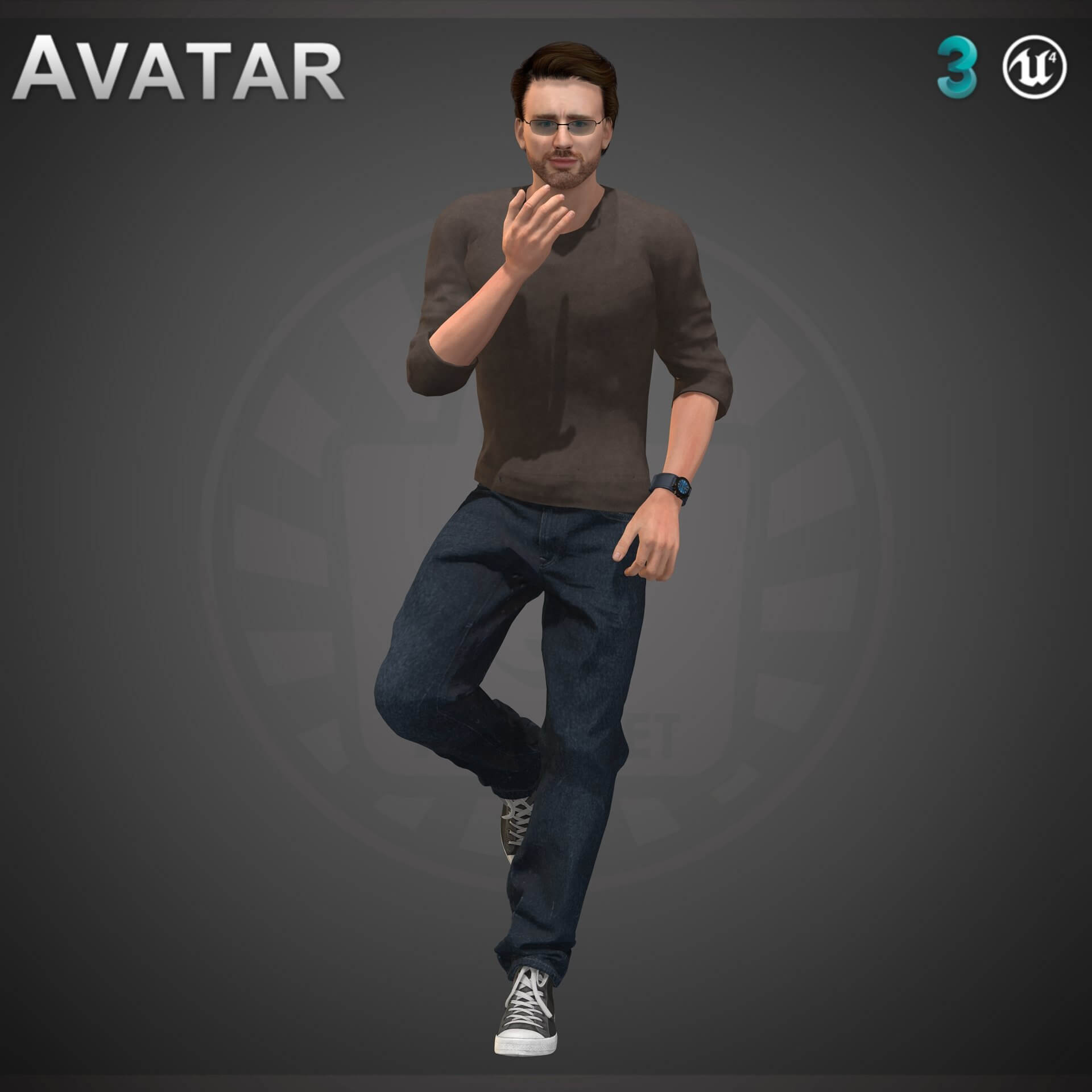 Chris Evans - 3D Model by TheBeachMarket