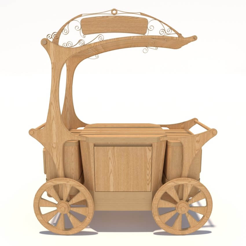 Cinderella Cart - 3D Model by TheBeachMarket