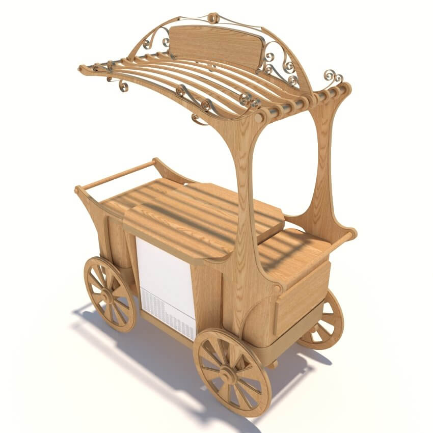 Cinderella Cart - 3D Model by TheBeachMarket