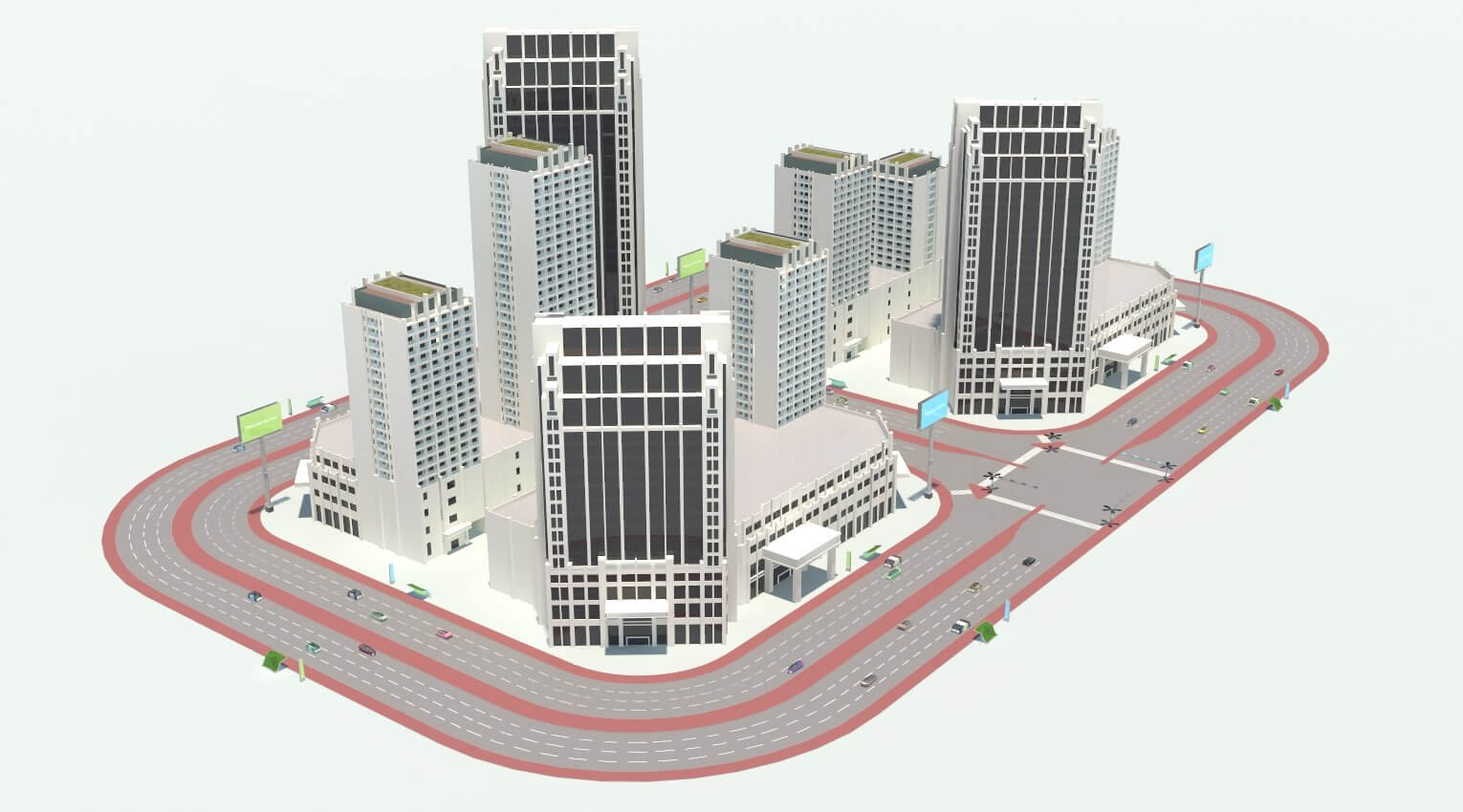 City Block - 3D Model by TheBeachMarket