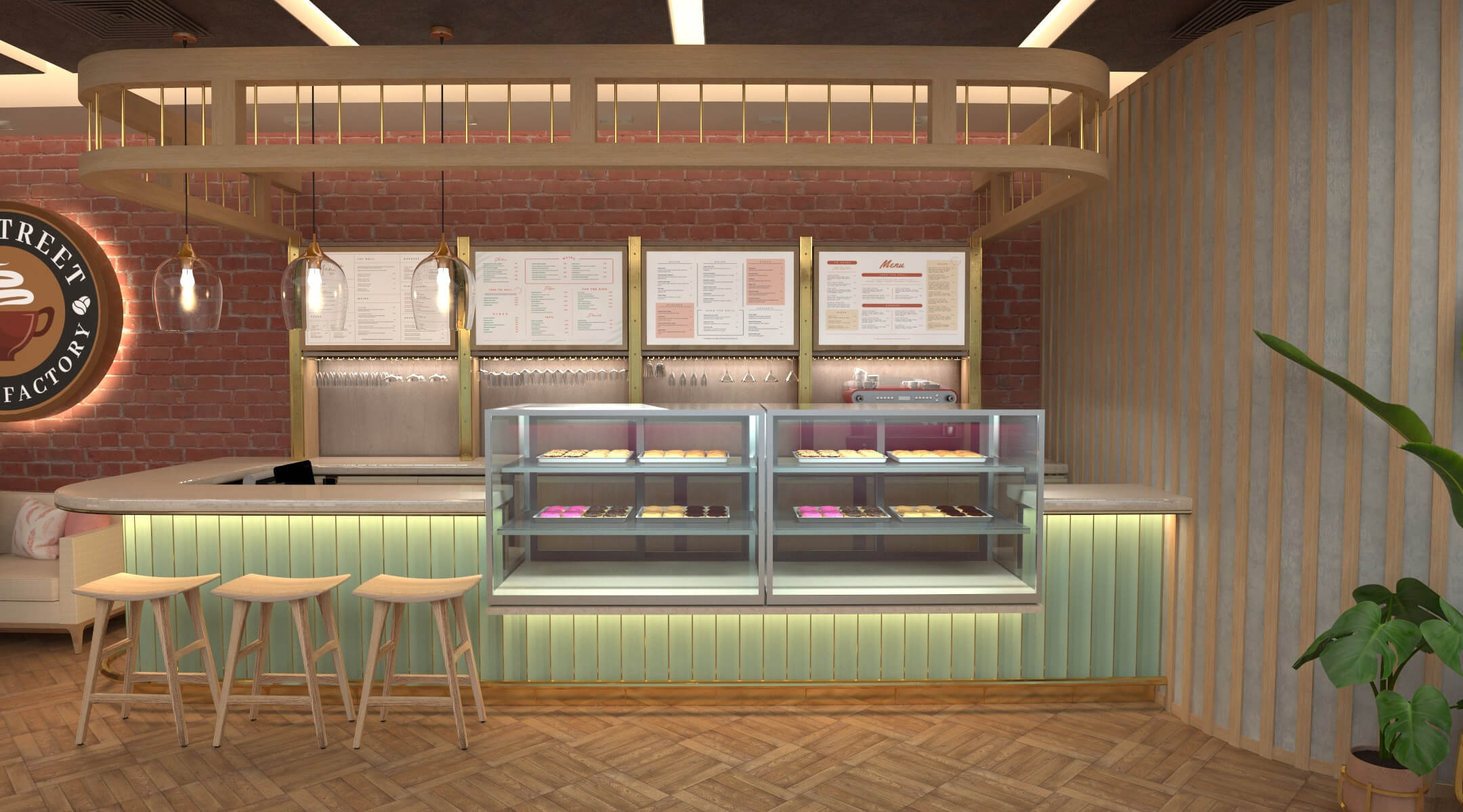 Indoor Coffee Shop - 3D Model by TheBeachMarket