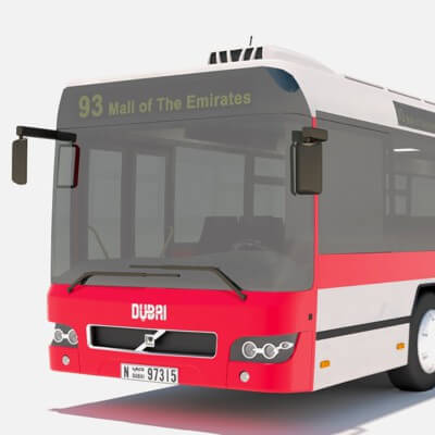 Dubai Bus - 3D Model by TheBeachMarket