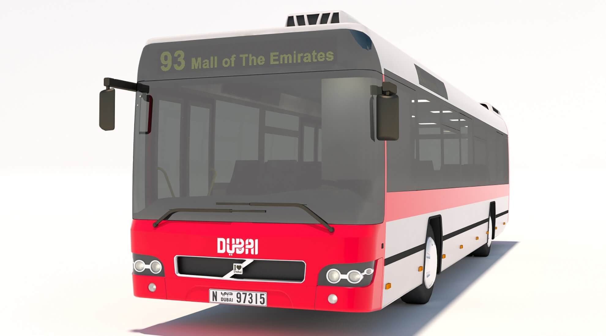 Dubai Bus - 3D Model by TheBeachMarket