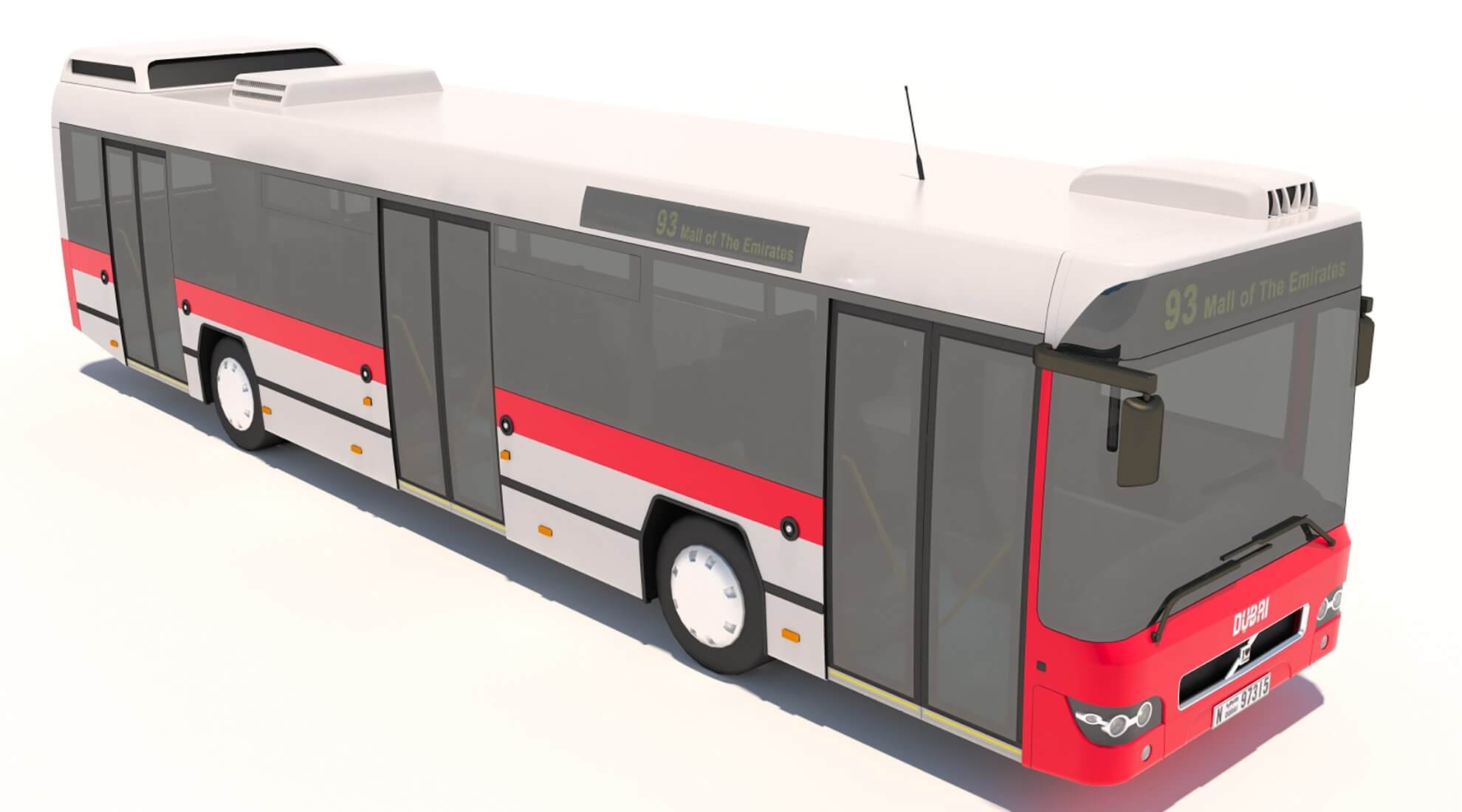 Dubai Bus - 3D Model by TheBeachMarket