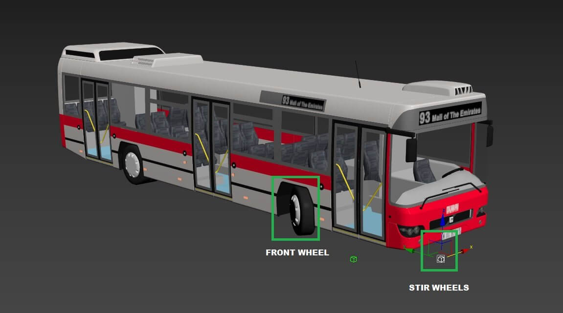 Dubai Bus - 3D Model by TheBeachMarket