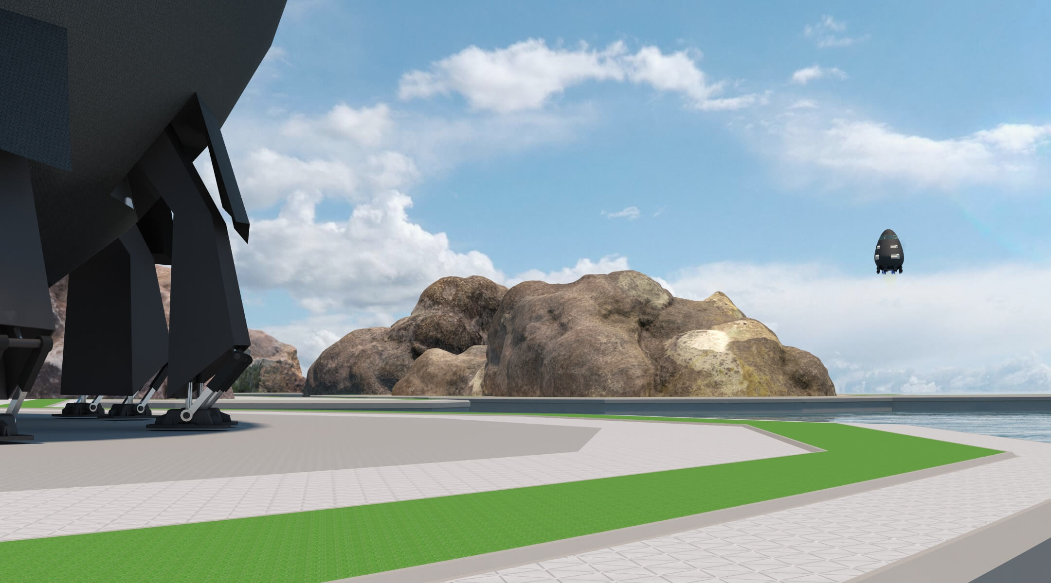 Esla Chuskunt - Island Platform 3D Model by TheBeachMarket