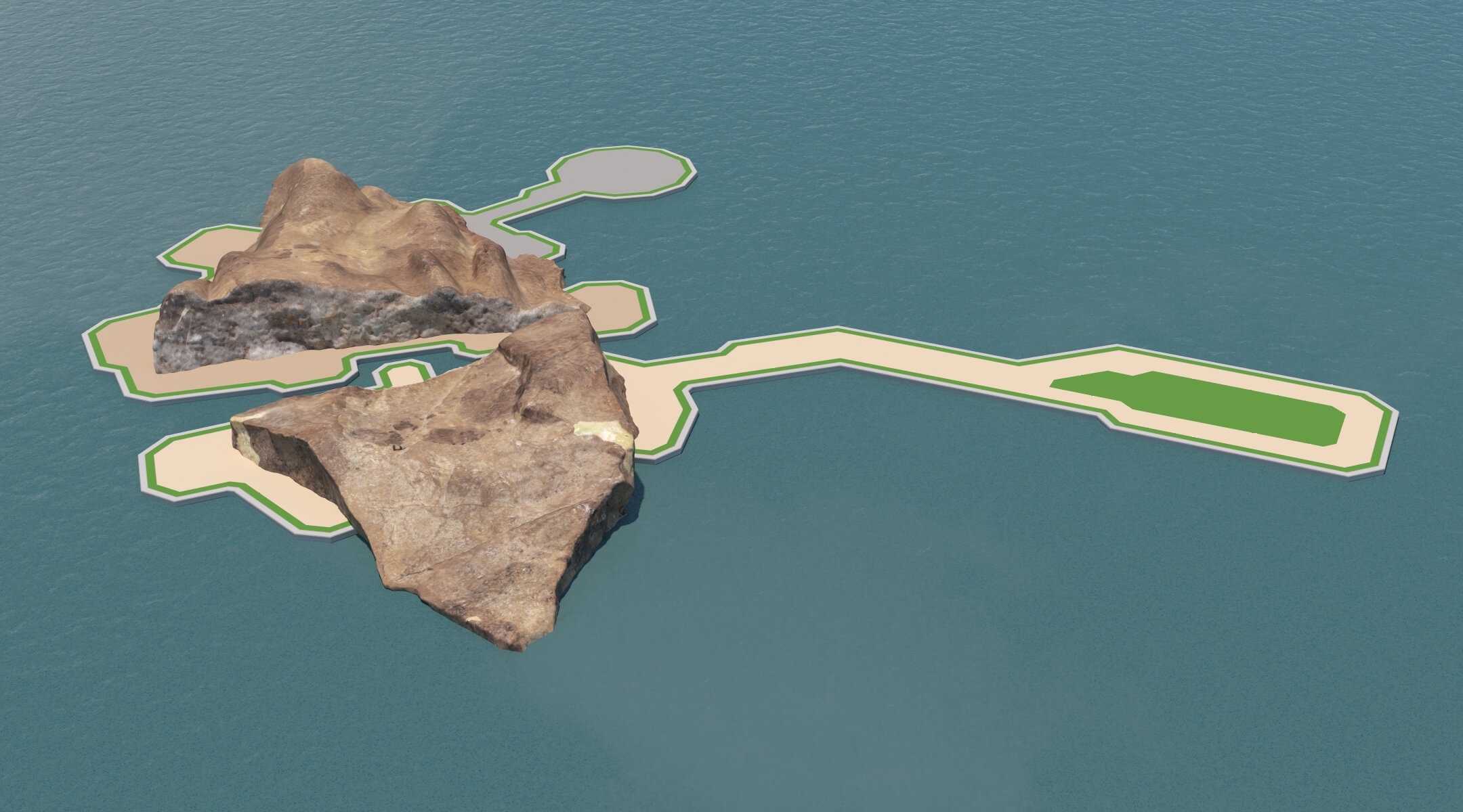 Esla Fucaste - Island Platform 3D Model by TheBeachMarket