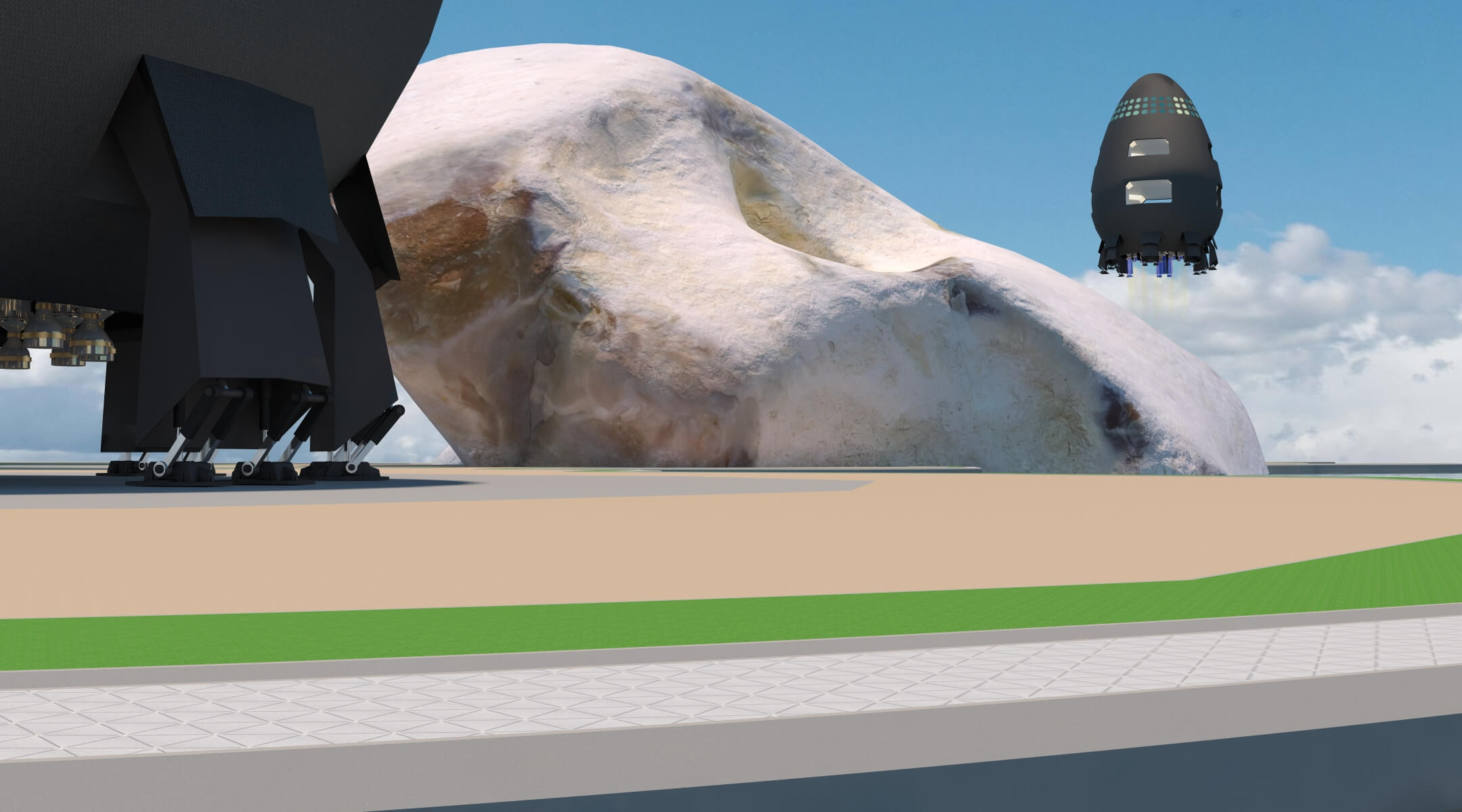 Esla Publeta - Island Platform for Threejs 3D Model by TheBeachMarket
