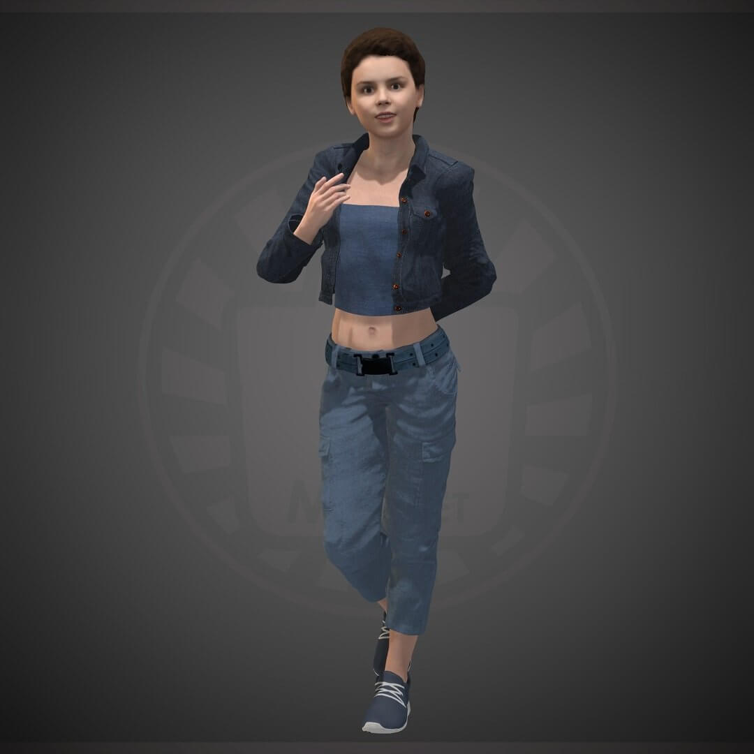 Female Character - 3D Model by TheBeachMarket