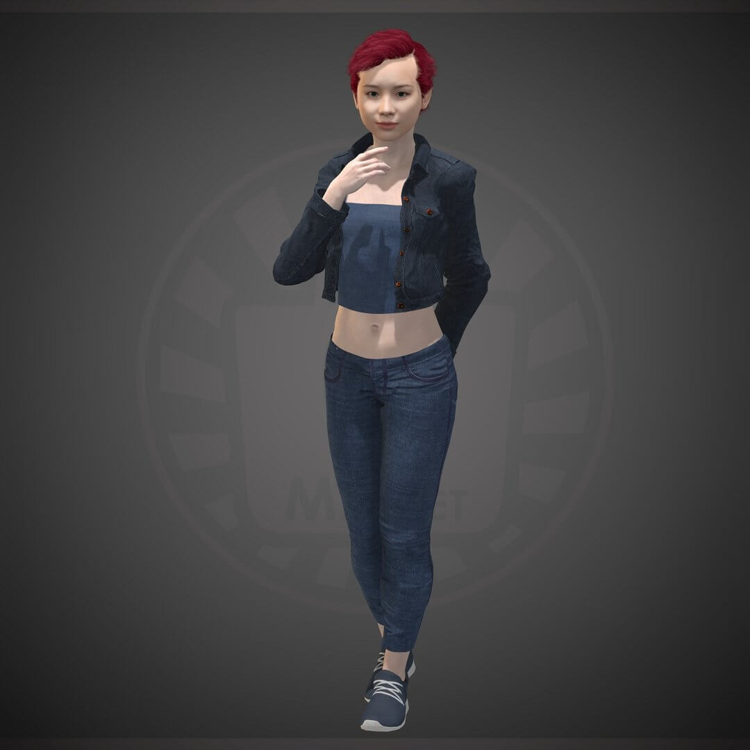 Female Character - 3D Model by TheBeachMarket