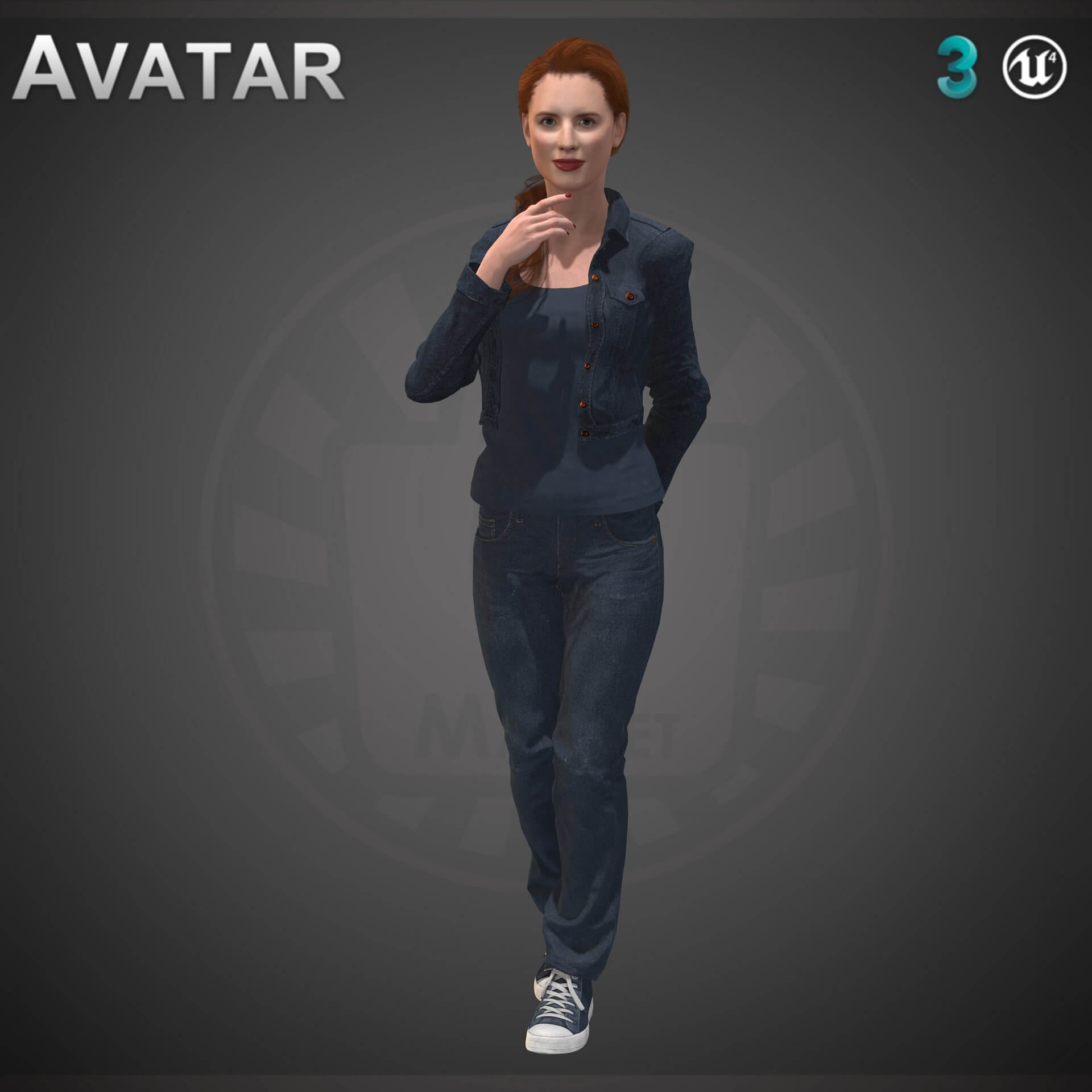 Jessica Chastain - 3D Model by TheBeachMarket