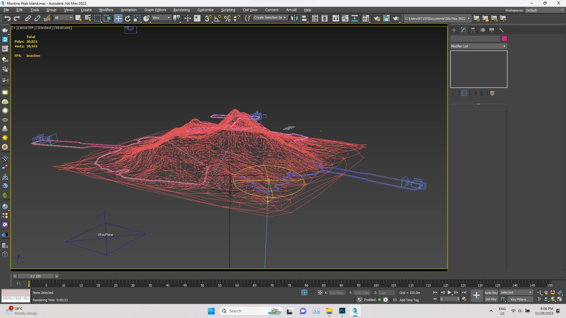 Montina Peak Island - 3D Model by TheBeachMarket