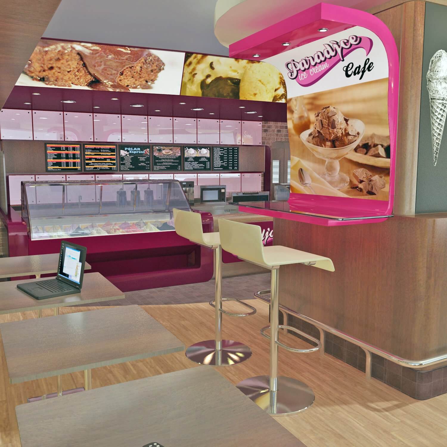 Paradice Ice Cream Shop - 3D Model by TheBeachMarket