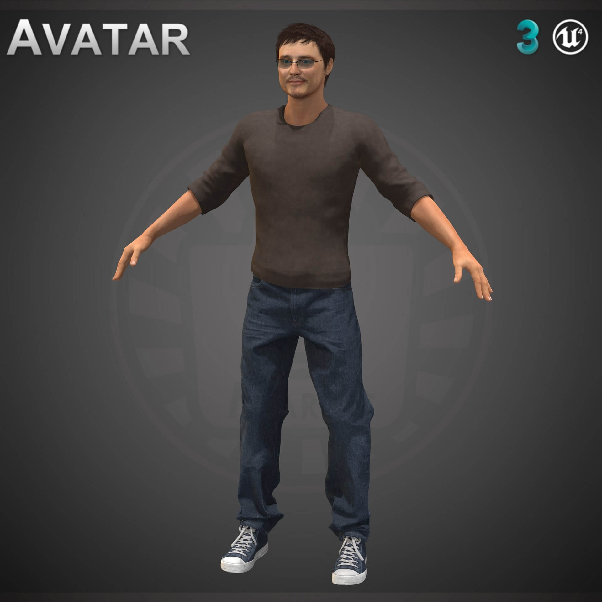 Pedro Pascal - 3D Model by TheBeachMarket