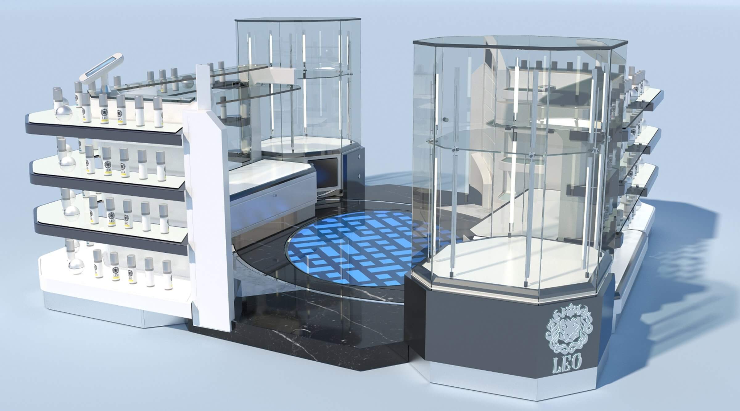 Perfume Kiosk - 3D Model by TheBeachMarket