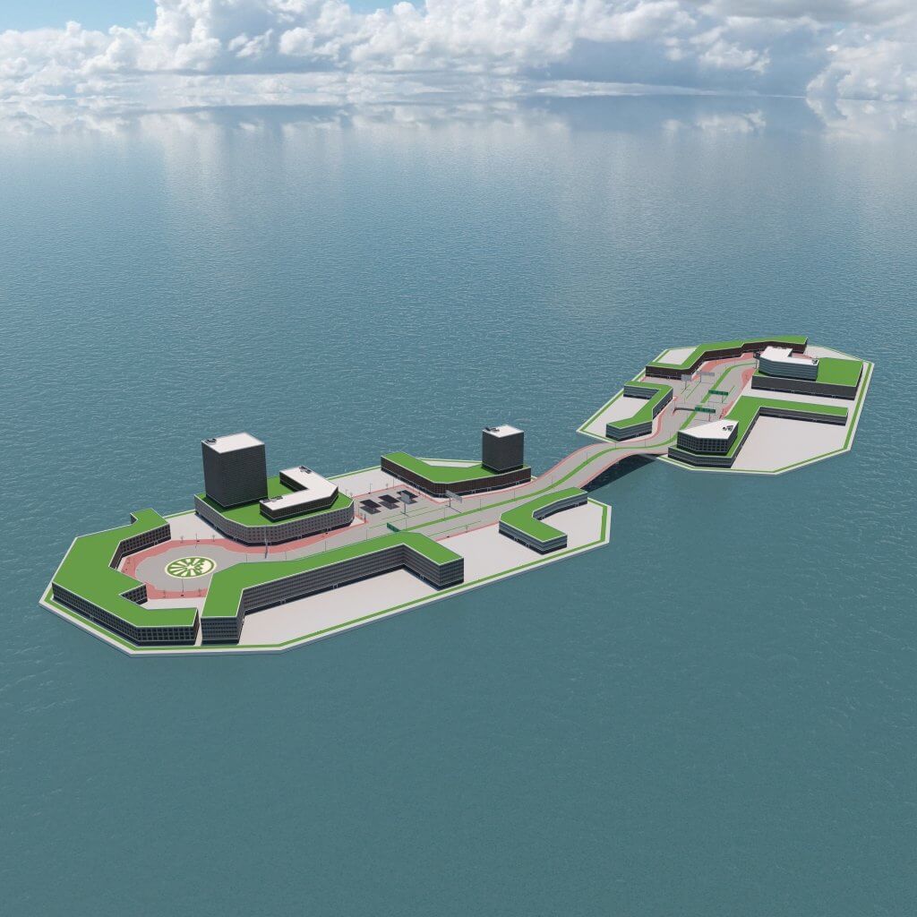 Pier Island - 3D Model by TheBeachMarket