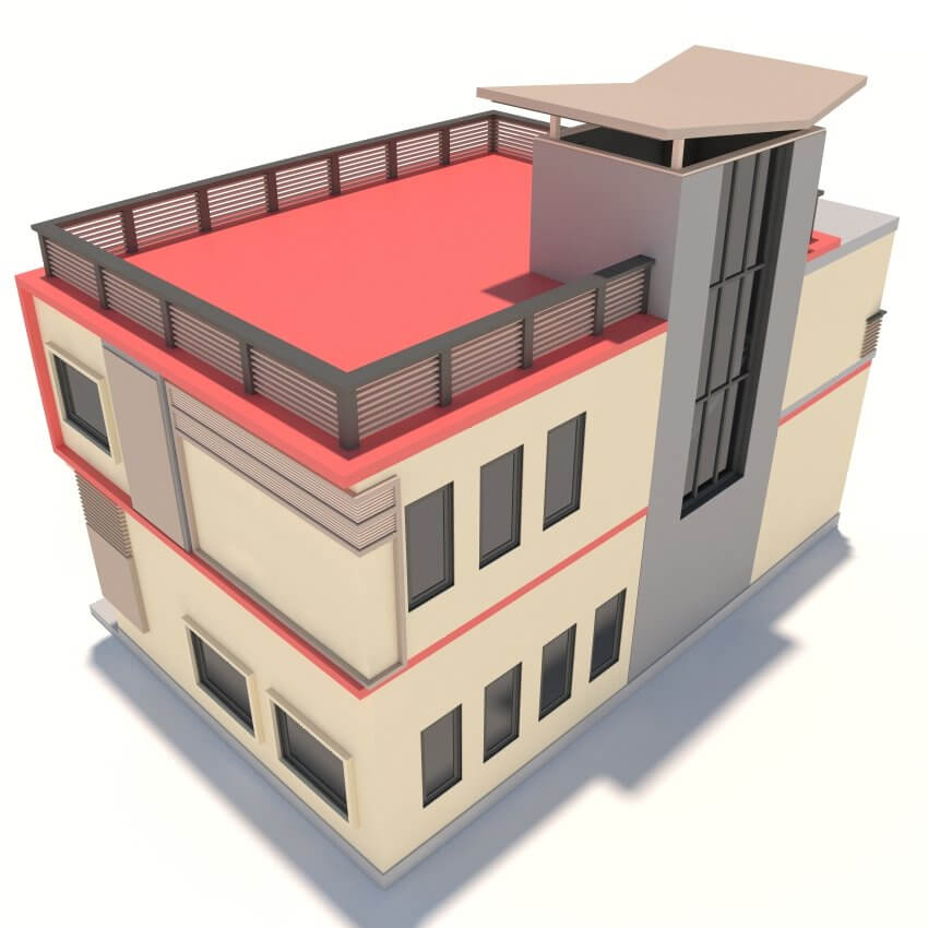 Precast House - 3D Model by TheBeachMarket